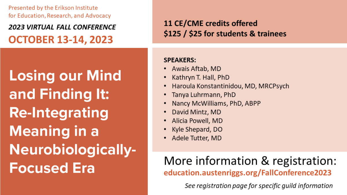 Austen Riggs Online Education